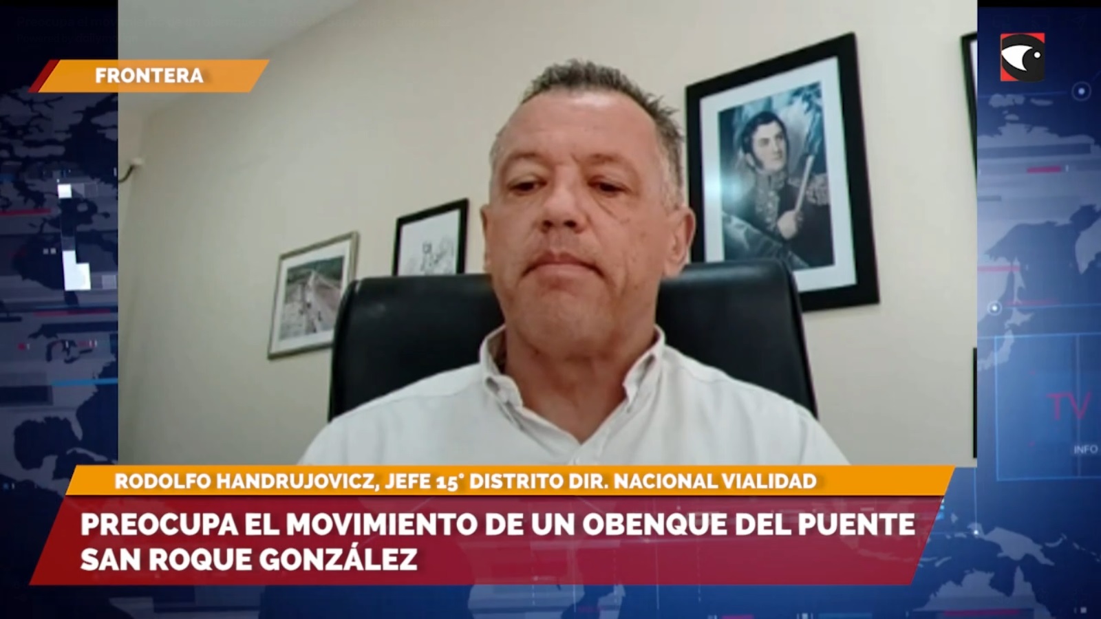 Preocupa el movimiento de un obenque del Puente San Roque González - TV ...